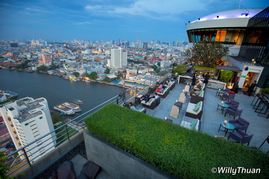 Three Sixty Rooftop Bar - Circular View Of Bangkok Riverside