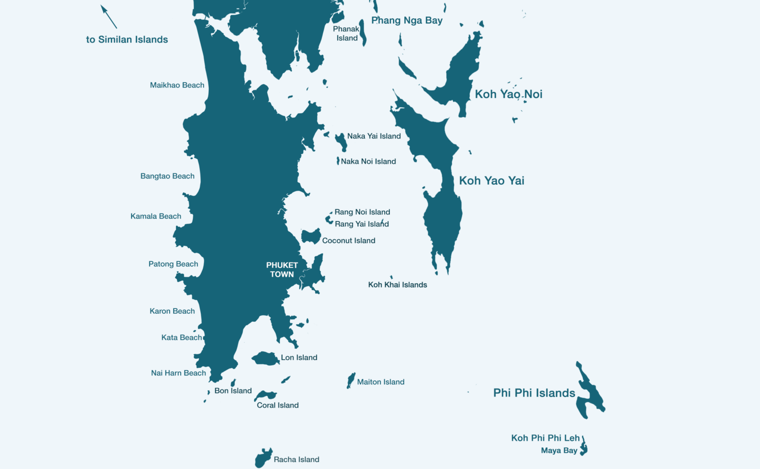Carte de Phuket 2026 : Plages, villes et sites d’intérêt