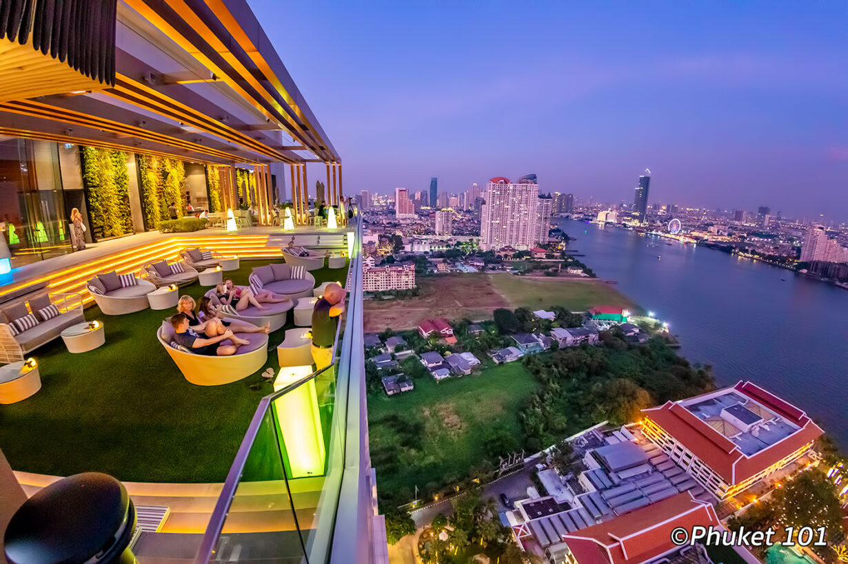 Seen Rooftop Bar - Riverside View From Thonburi Side