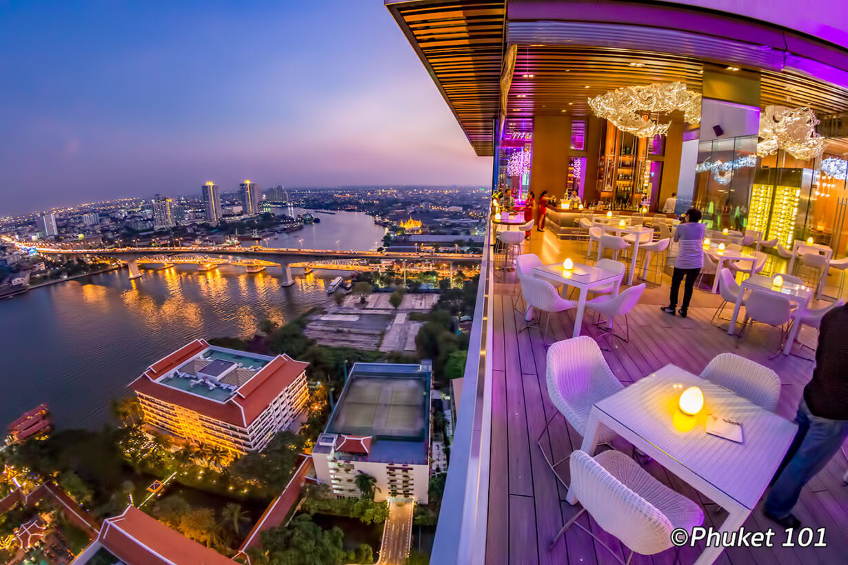 Seen Rooftop Bar - Riverside View From Thonburi Side