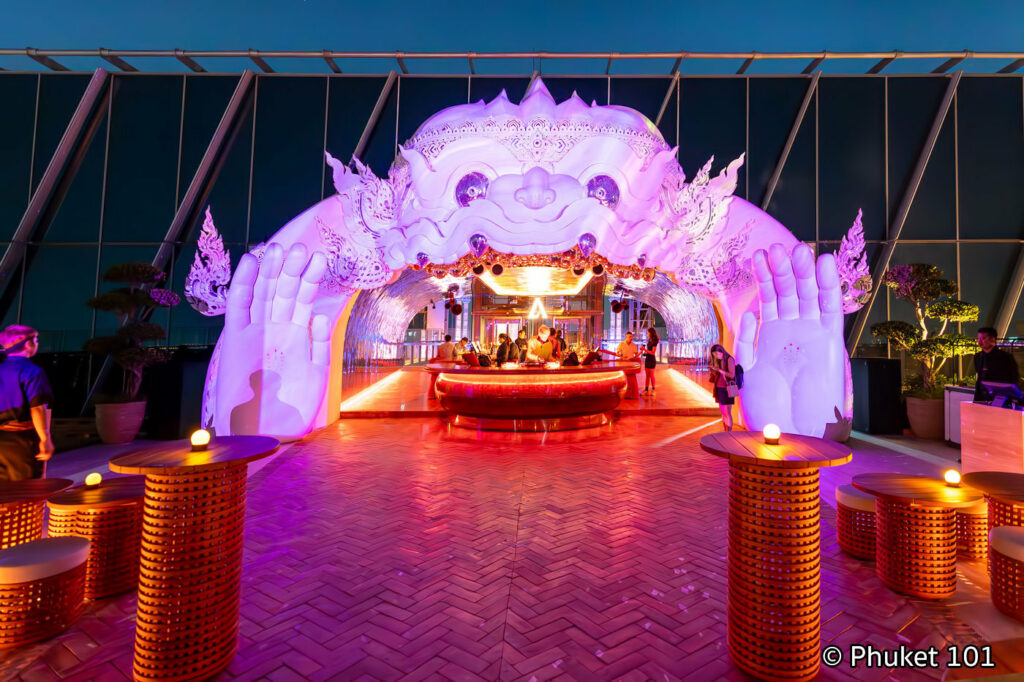 Akara Sky Hanuman Rooftop - Amazing View From The 61st Floor