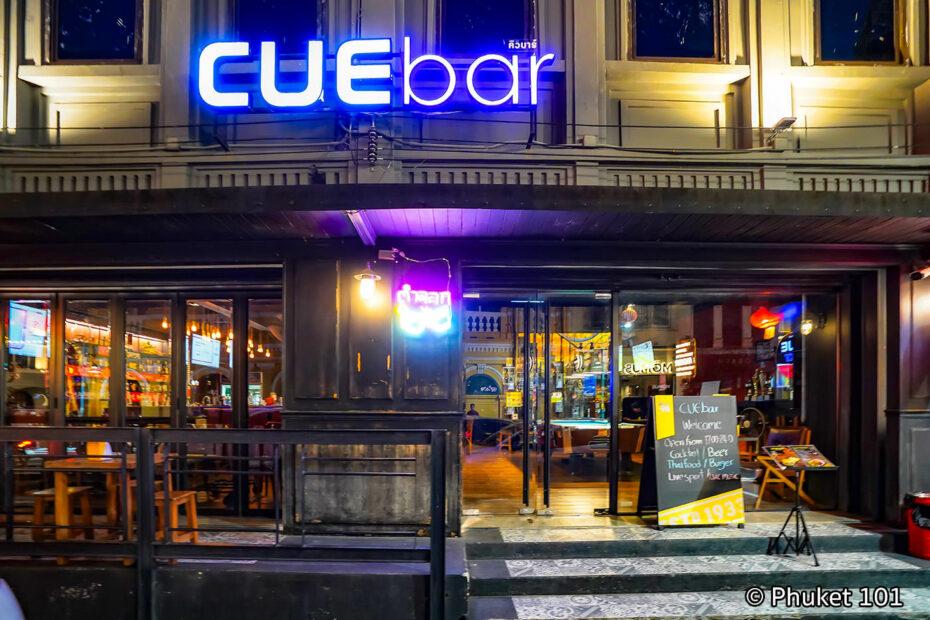 Cue Bar In Phuket Town - PHUKET 101