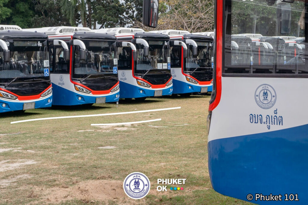 Phuket Local Blue Bus And Pink Bus - PHUKET 101