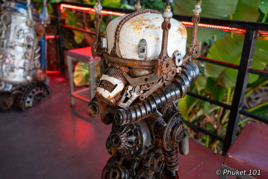 IRON BOT Cafe & Bar Phuket | Giant Robots And Sunset Sea Views In Phuket