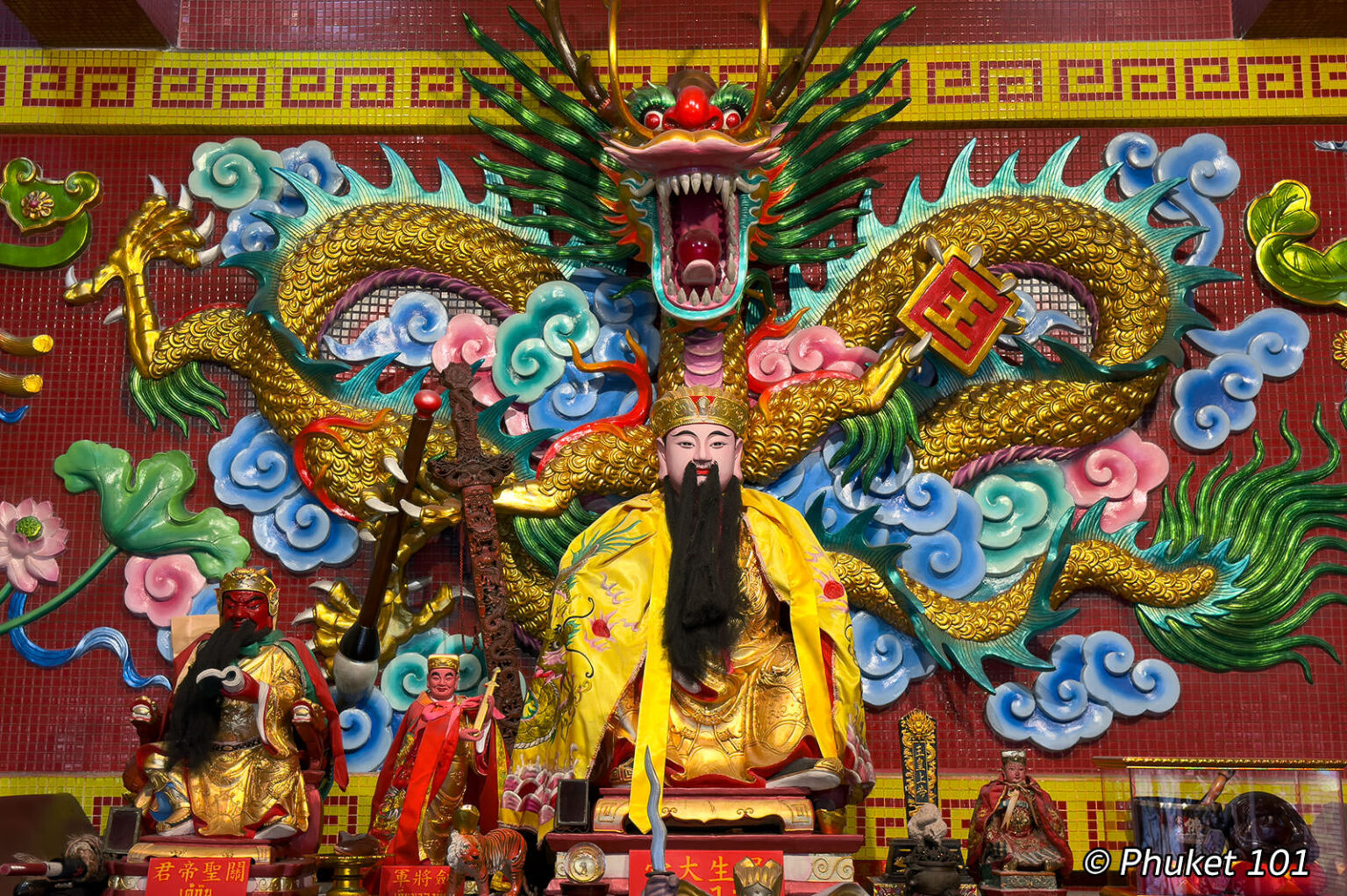 Santuario di Po Seng Ti Te Kata (ศาลเจ้าโป๊เซ้งไต่เต่ กะตะ) Tempio ...